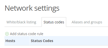 Hub Topic: What are network status code rules