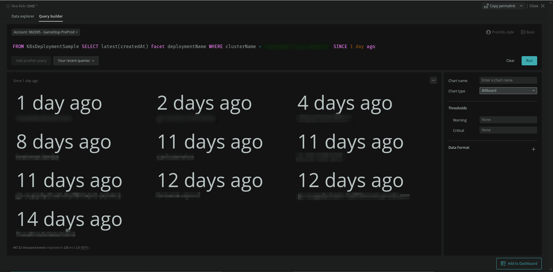 Nrql Query To Check Deployments In Last 24 Hours Data Queries And Synthetic Scripts New Relic