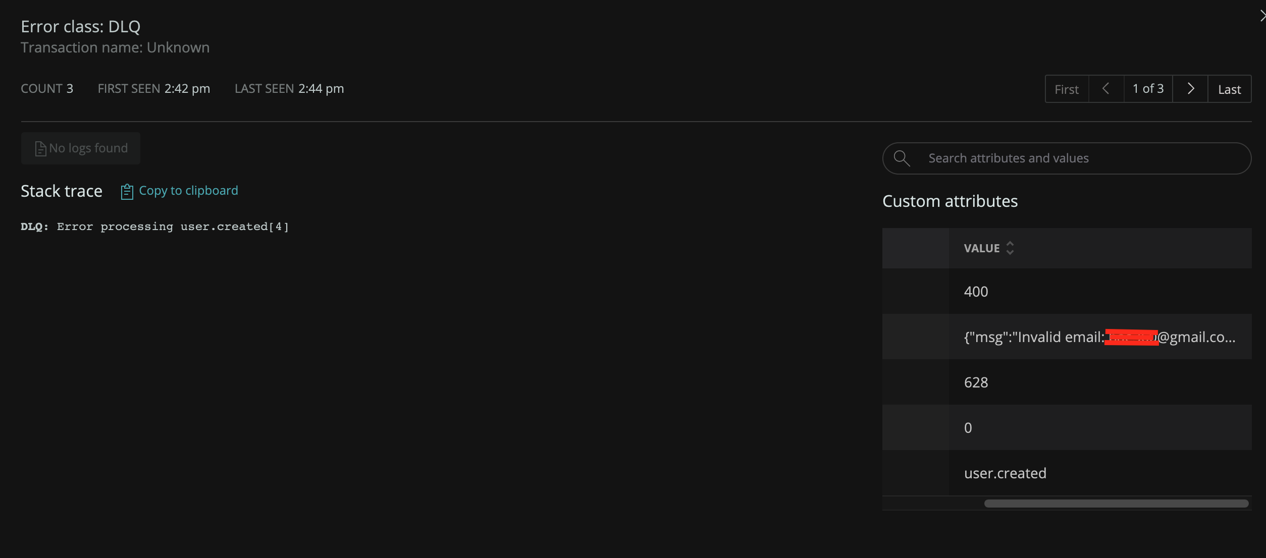 Feature Idea: New Relic Errors UI hides custom attributes on errors ...